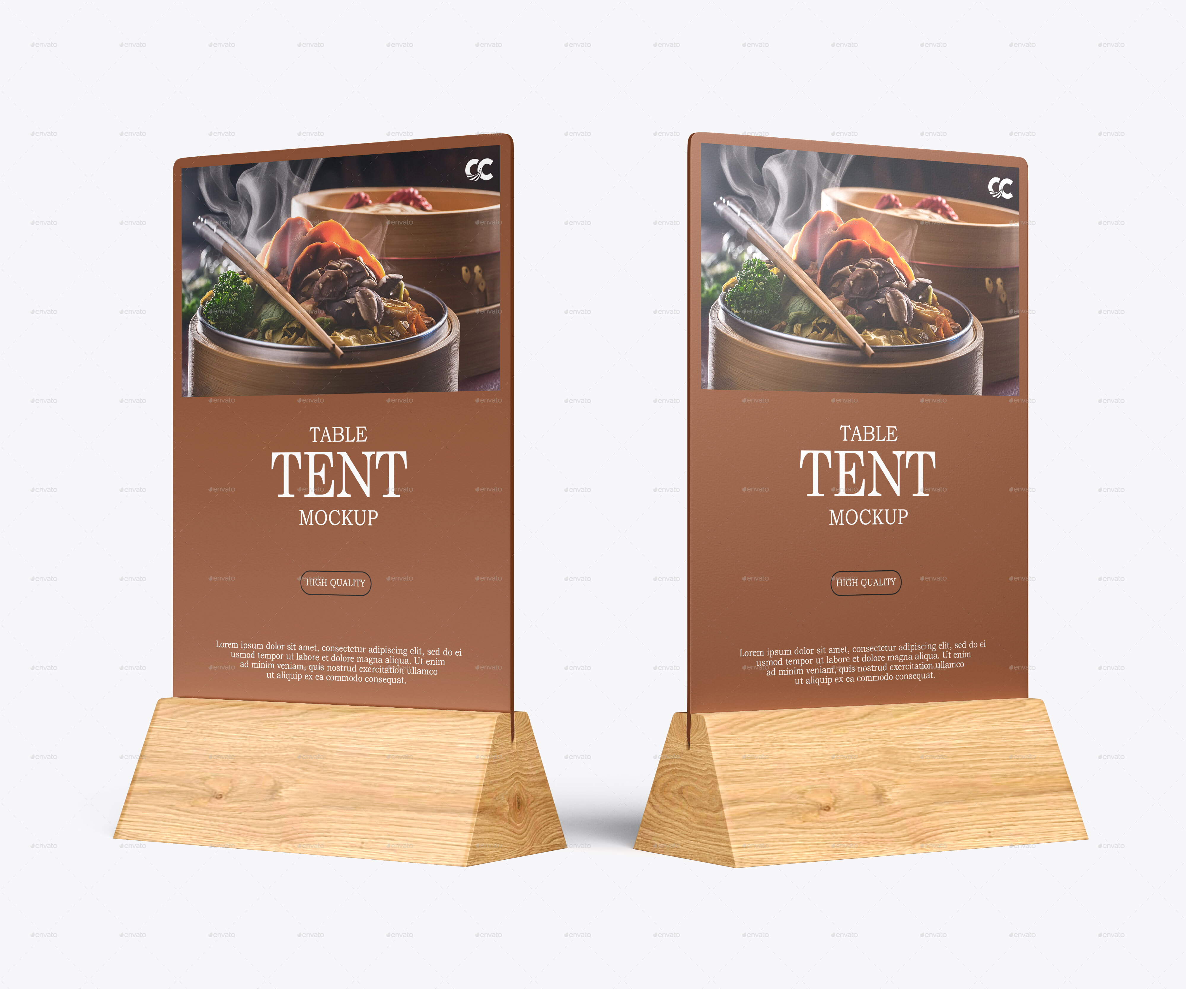 Table Tents Mock-up Template, Graphics | GraphicRiver